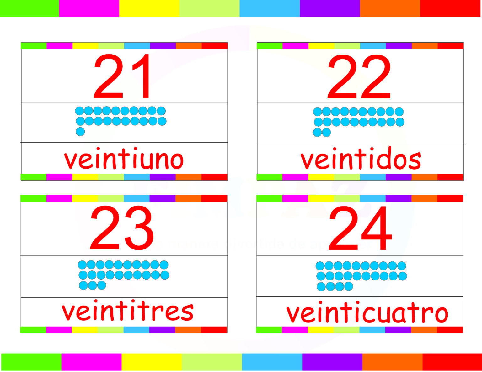 numeros del 1 al 50 para imprimir y recortar