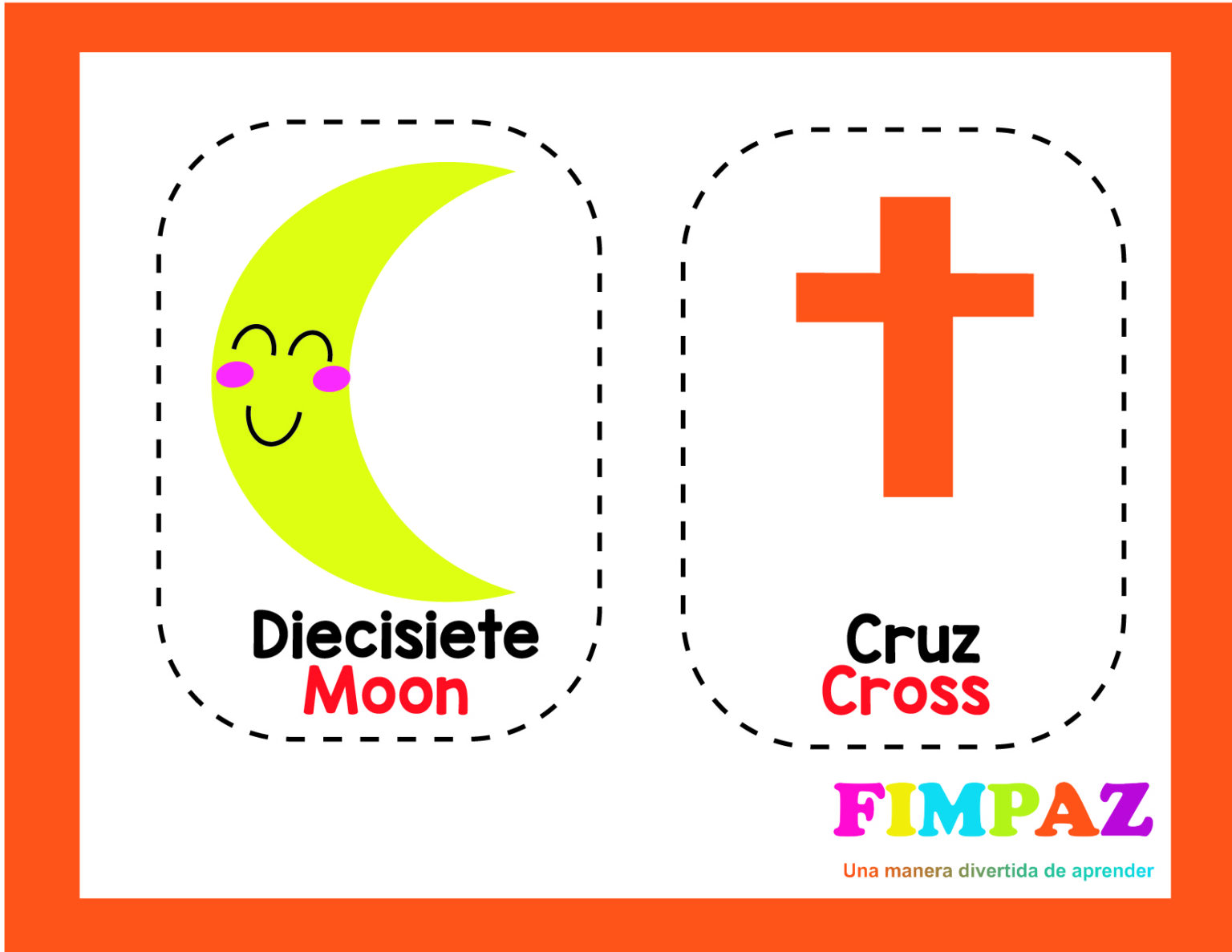 FLASHCARDS EN INGLÉS PARA IMPRIMIR