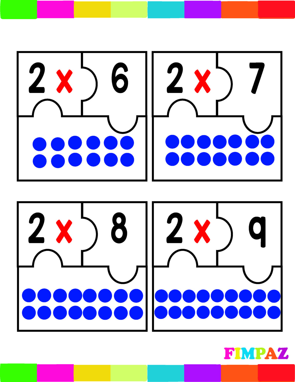 ROMPECABEZAS TABLAS DE MULTIPLICAR