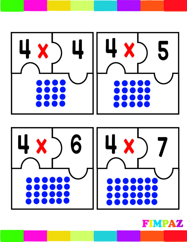 ROMPECABEZAS TABLAS DE MULTIPLICAR