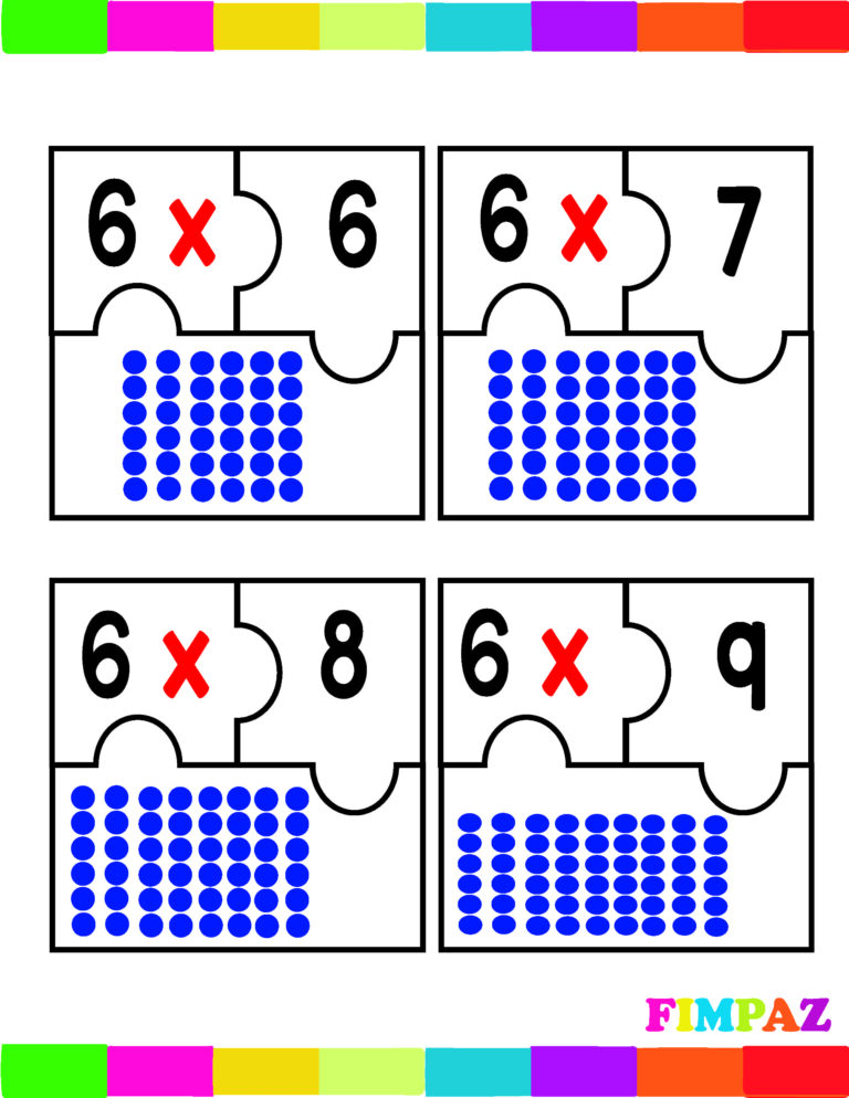 ROMPECABEZAS TABLAS DE MULTIPLICAR