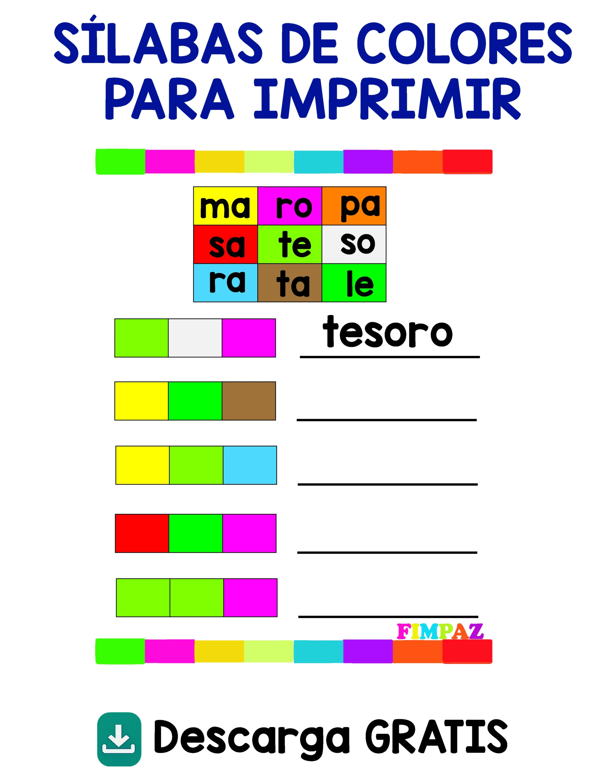 CÓDIGO SILÁBICO PARA IMPRIMIR