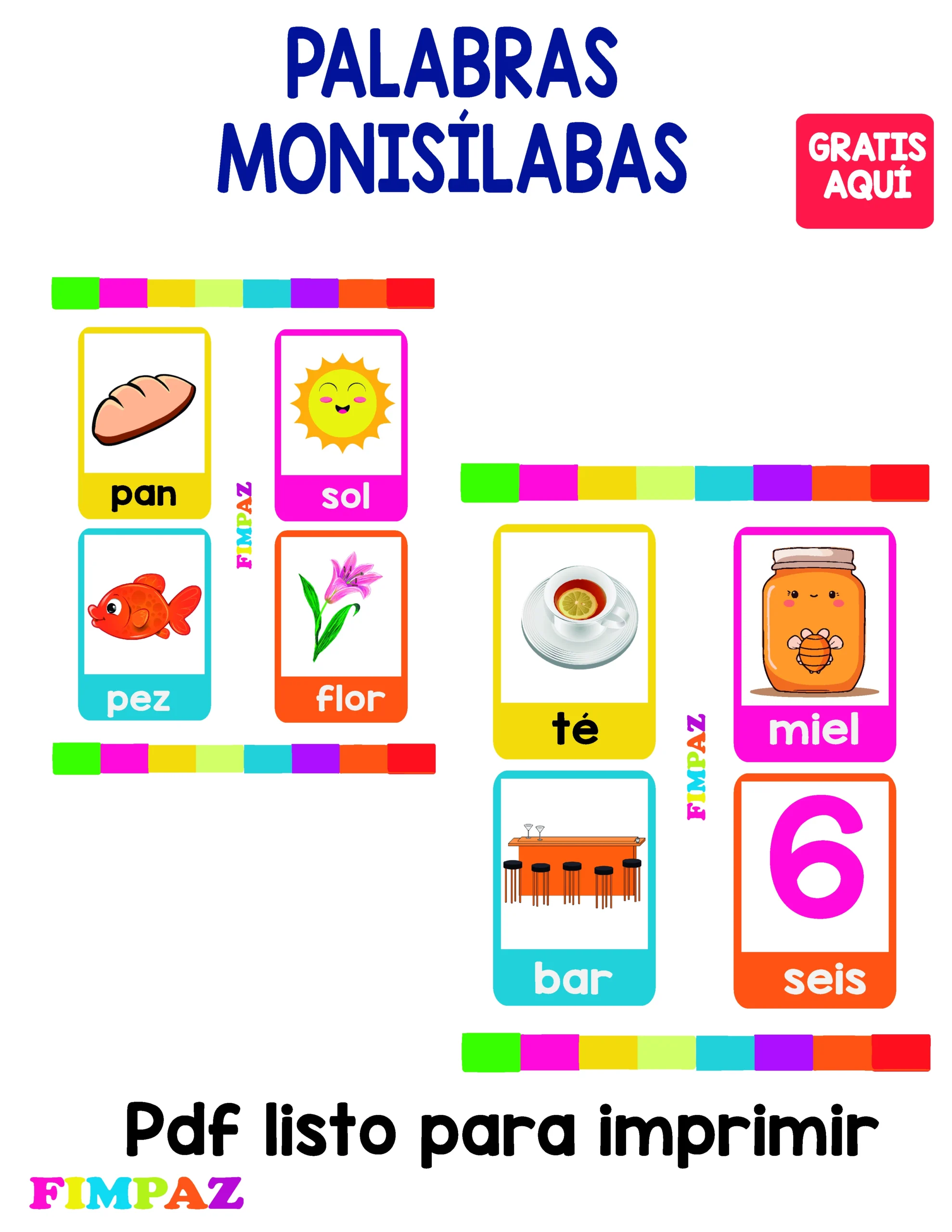 PALABRAS MONOSÍLABAS